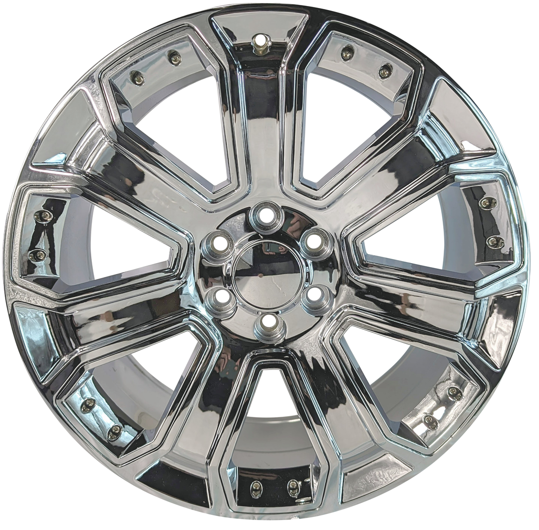 22" Custom Wheels 6x139.7 Fits GMC Yukon Denali XL Chevy Silverado Sub